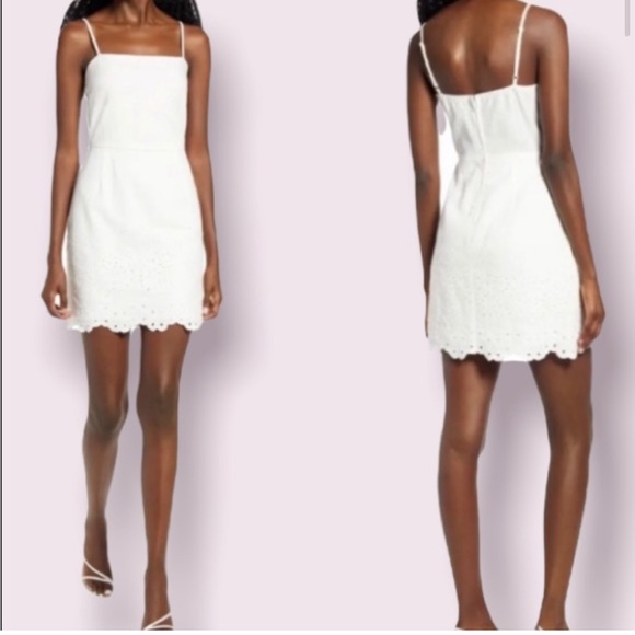 ROWA | Dresses | Rowa White Linen Lace Mini Dress | Poshmark